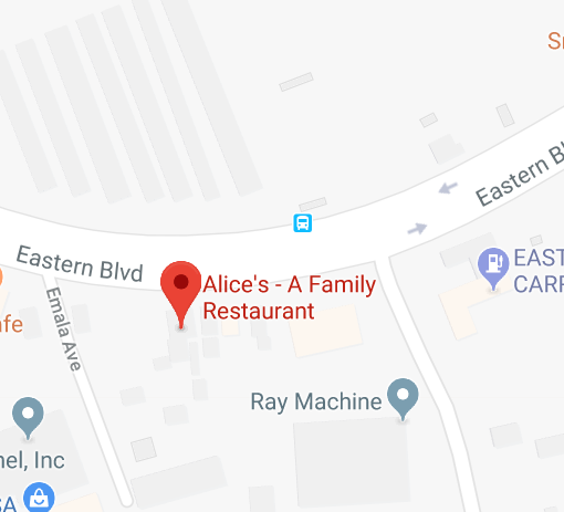 Alice’s A Family Restaurant – Sun – Thurs 730am to 9pm | Fri/Sat 730am ...